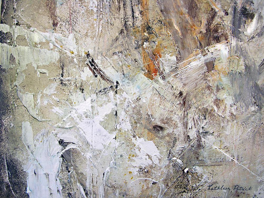 Neutral Abstract Canvas Print "The Reality of Time" – Chicago Skyline Art