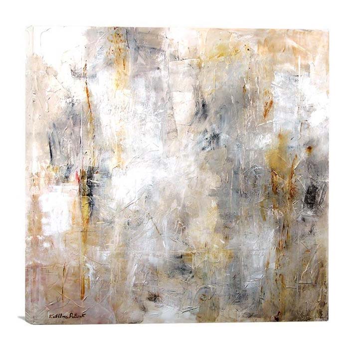 Neutral Abstract In Traces of Time – Chicago Skyline Art