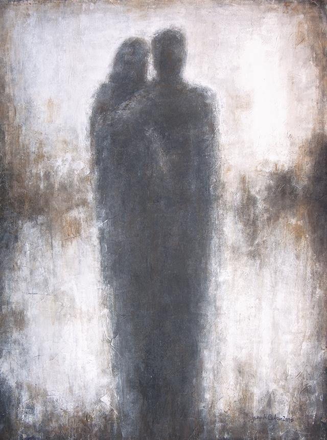 Painting of Couple Print – Chicago Skyline Art